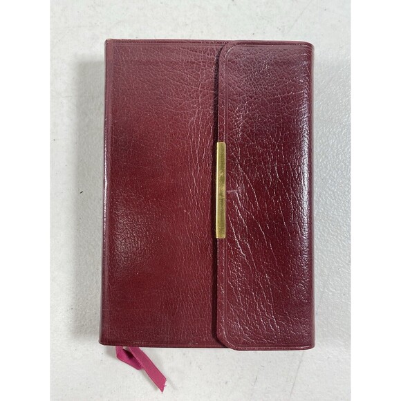Other | Vintage Holy Bible Kjv Red Letter Snapflap Pocket Bible Red ...